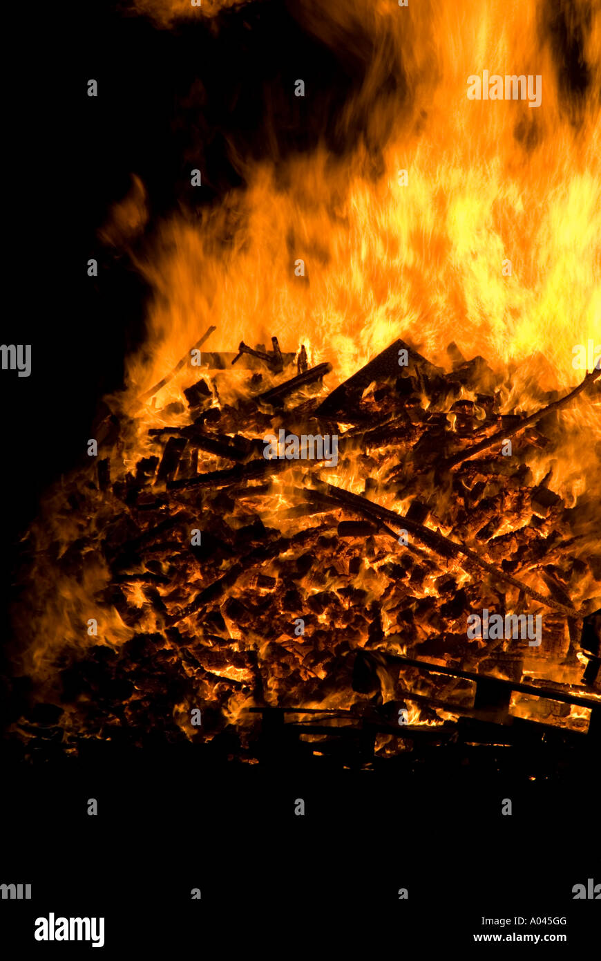 vertical shot of burning fire Stock Photo - Alamy