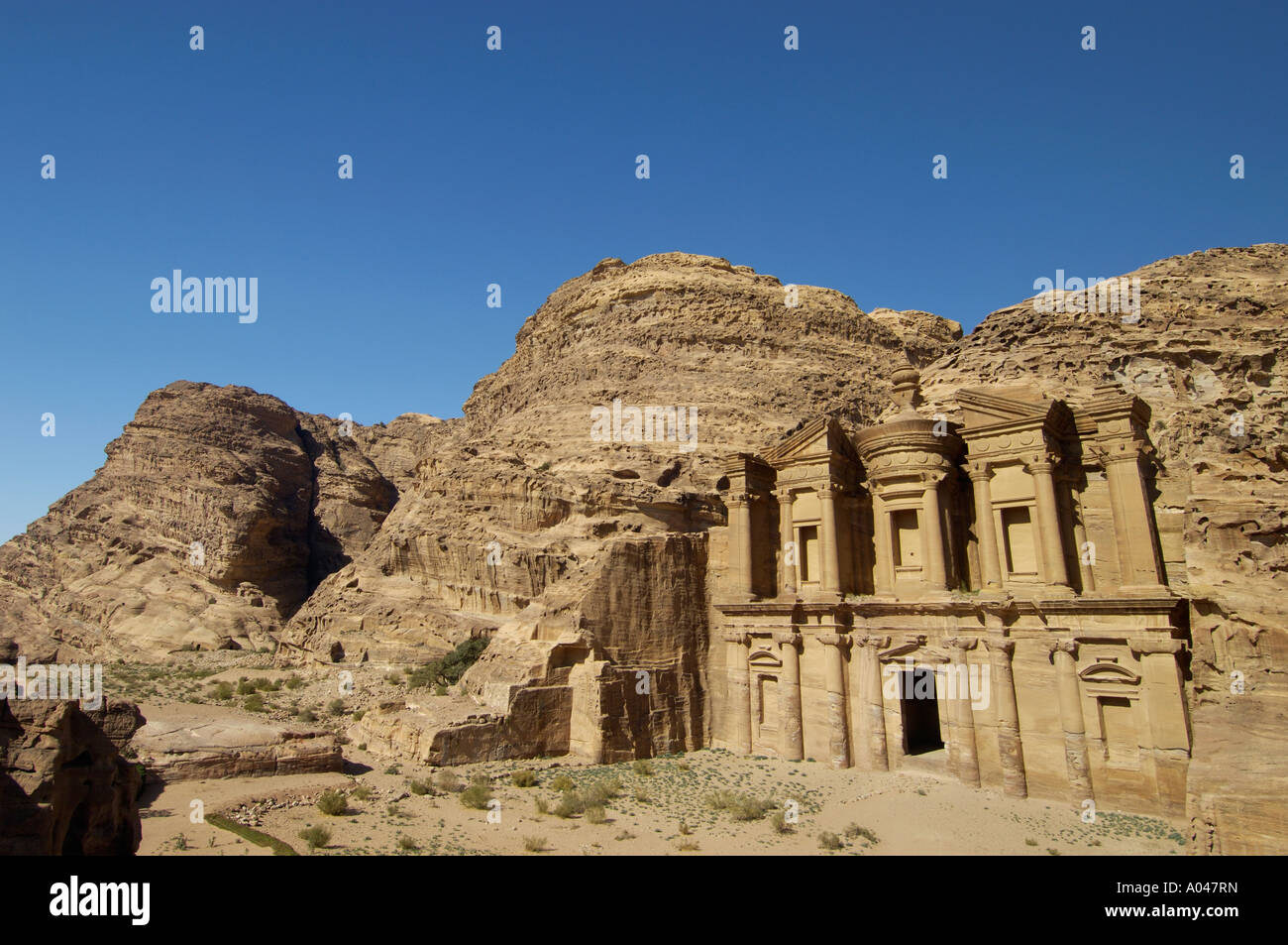 Jordan Petra The Monastery Al Deir Stock Photo - Alamy