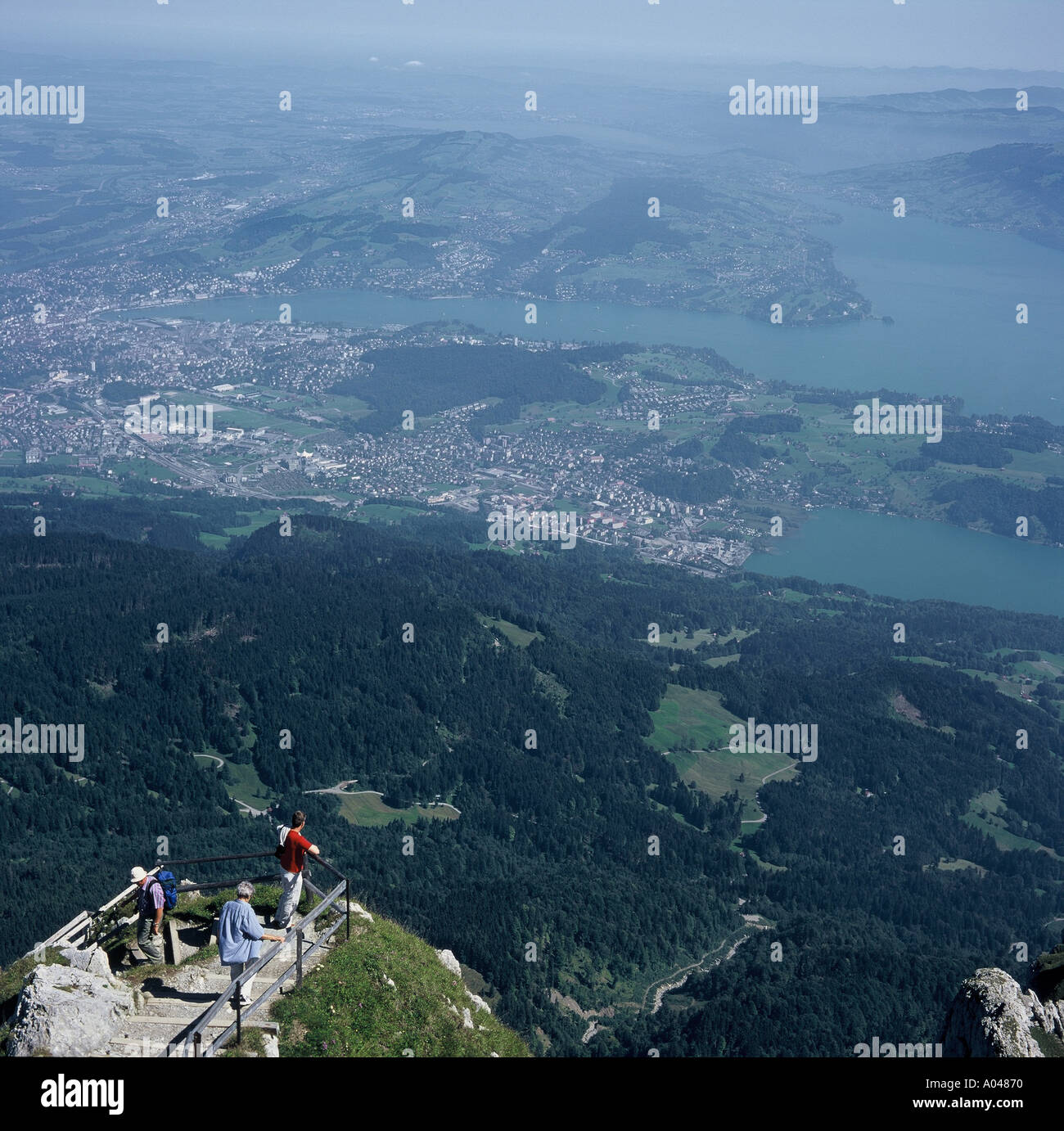 View to Luzern from Pilatus Stock Photo - Alamy