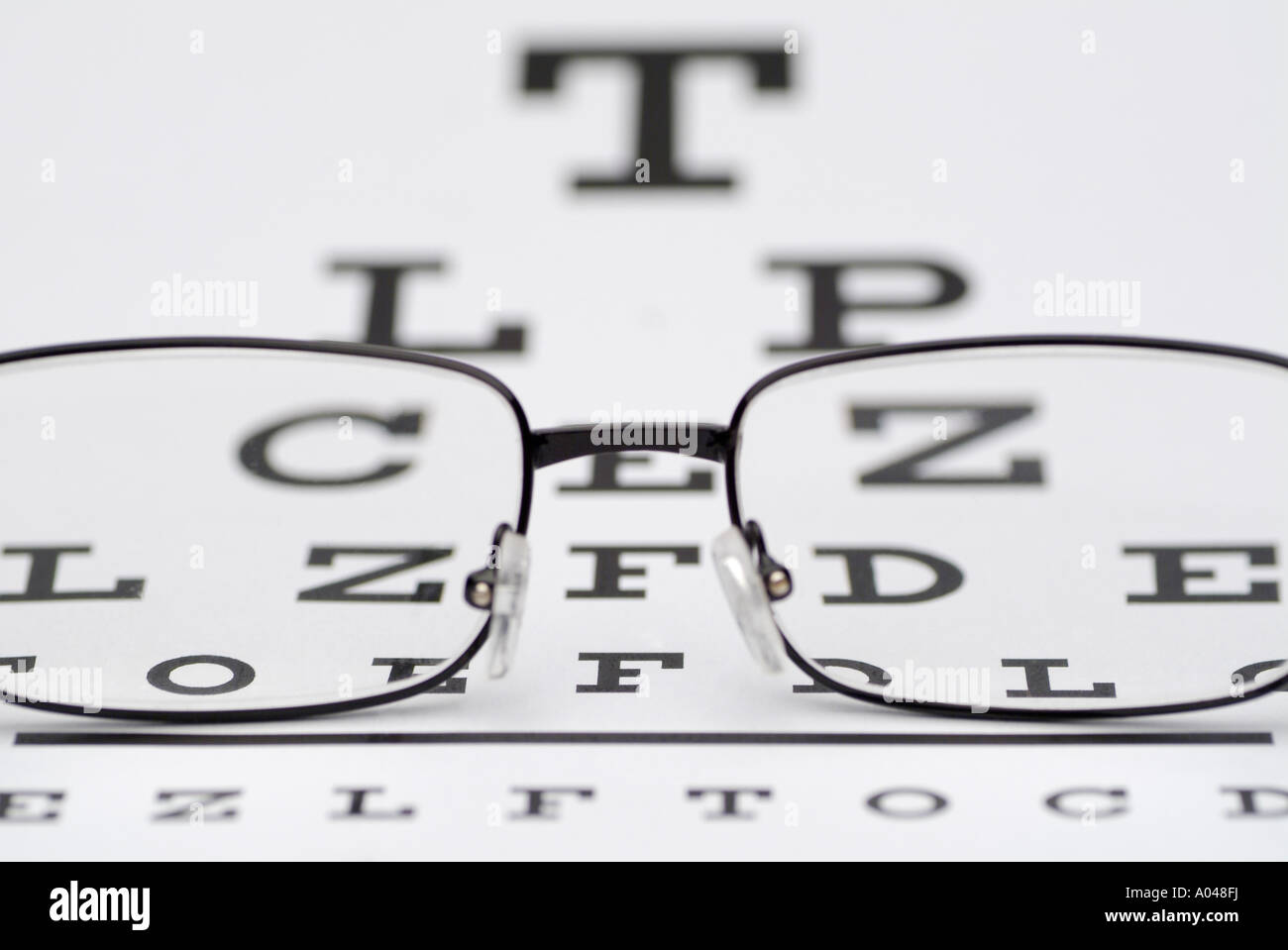 Vision testing glasses snellen eye hi-res stock photography and images ...