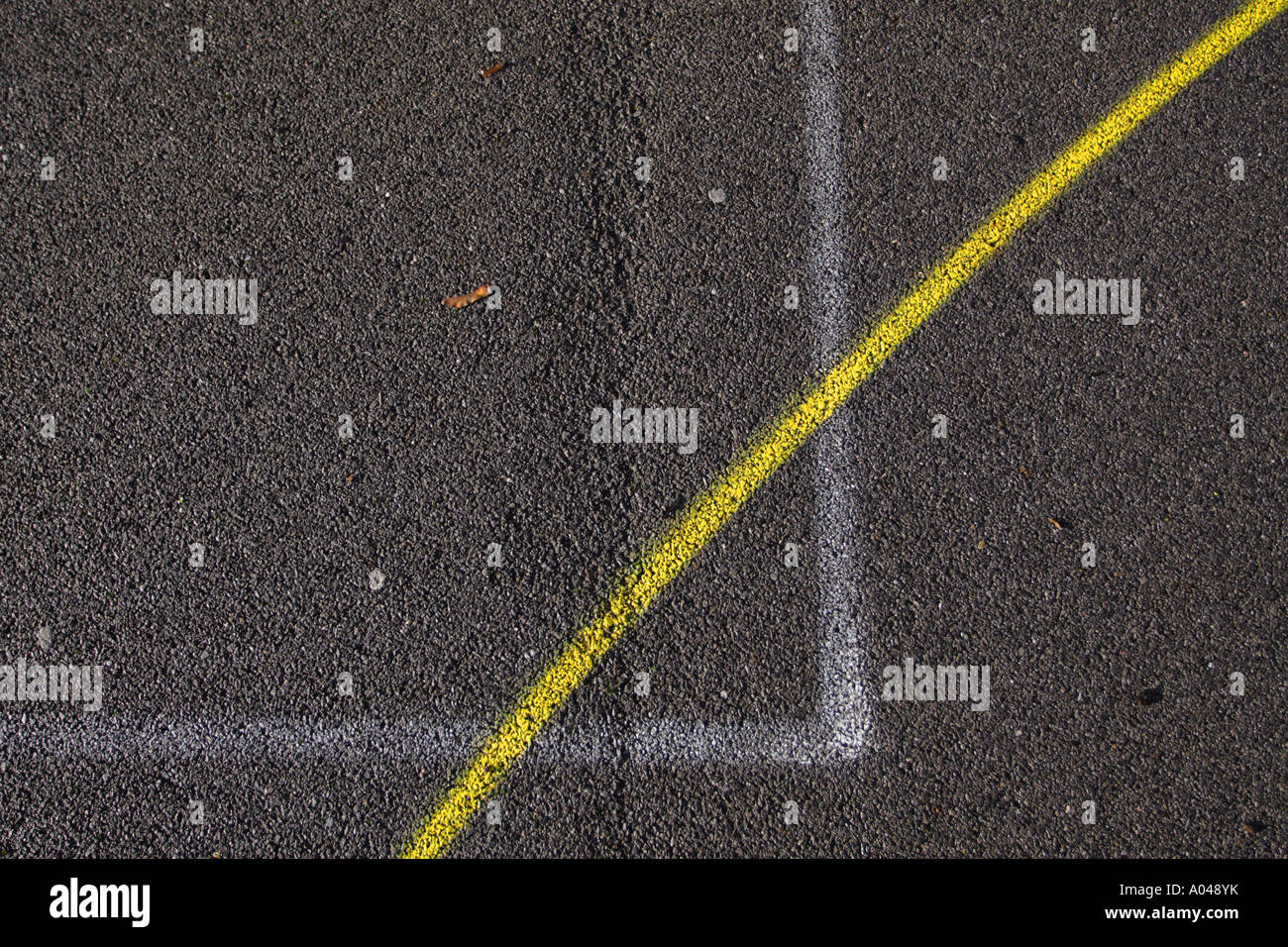 School sports playground pitch markings Stock Photo - Alamy
