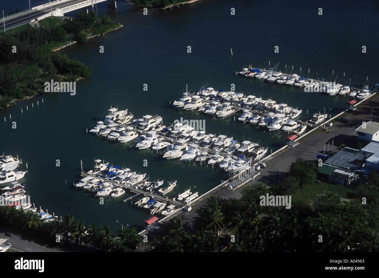 Aerial view of marina in Puerto Rico Stock Photo - Alamy