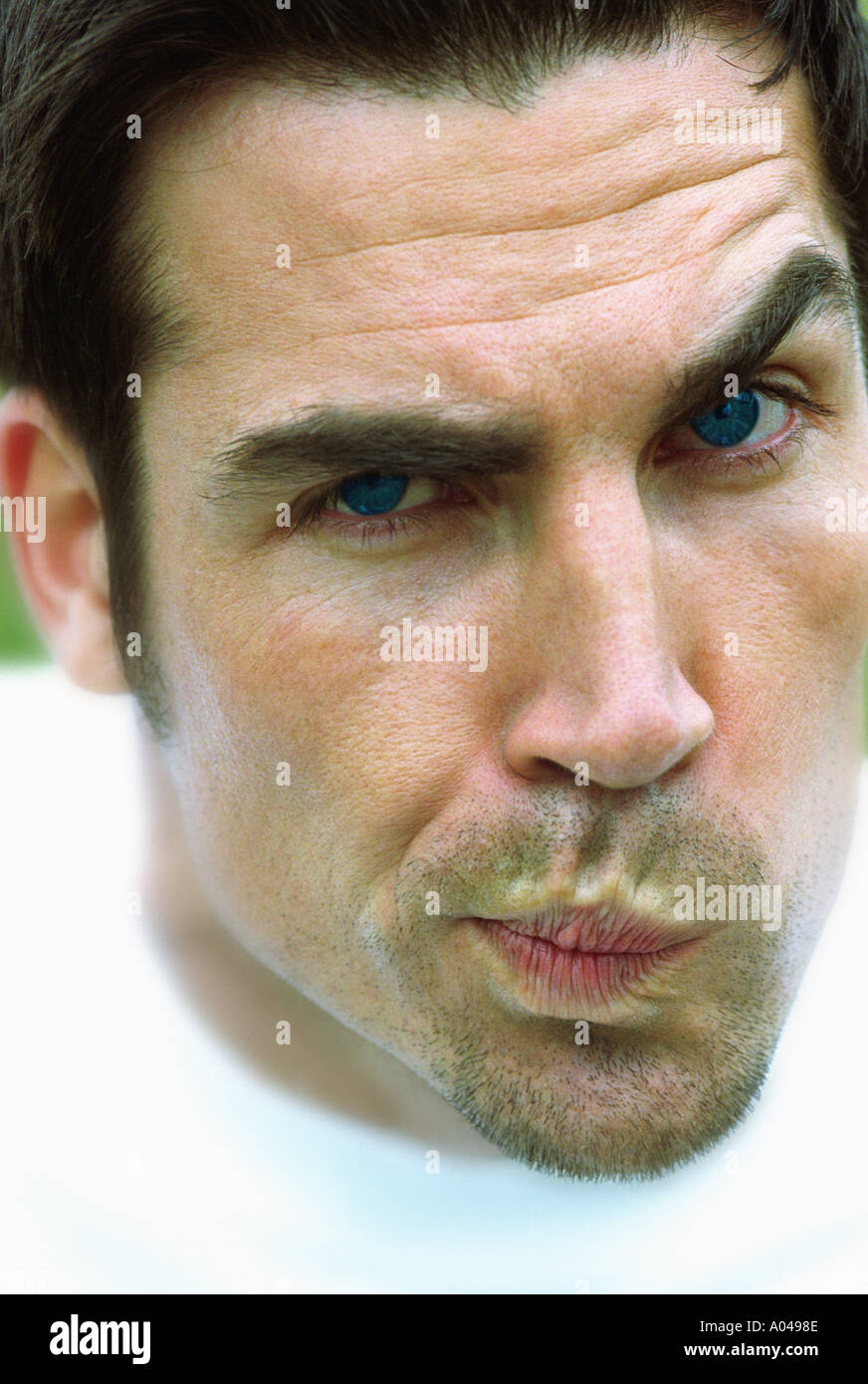 Lips Pouting Man High Resolution Stock Photography and Images - Alamy