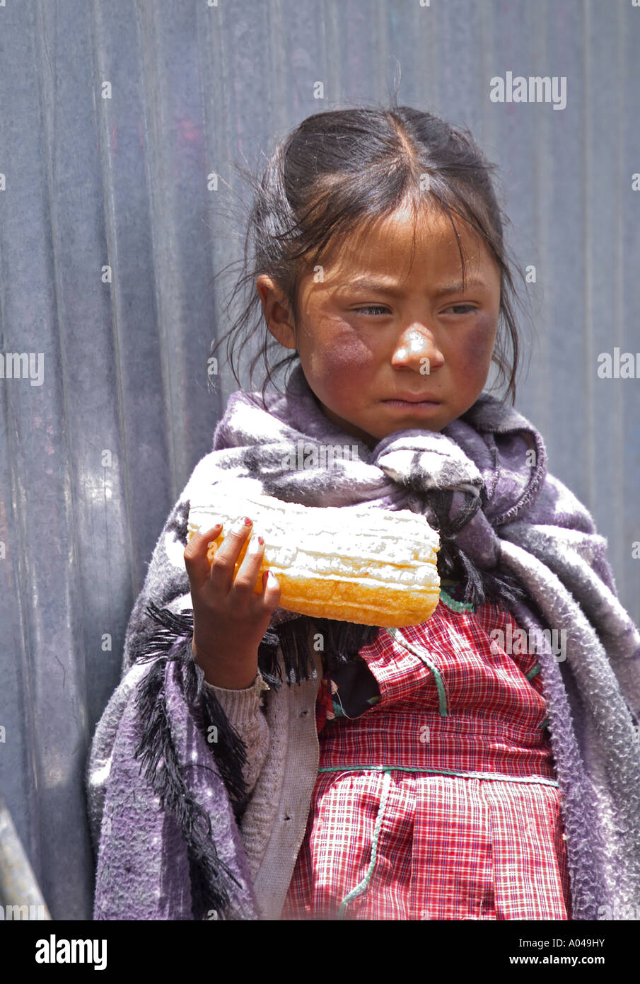 GUATEMALA CAPELLANILLA Young indigenous Maya Ixil girl in traditional ...