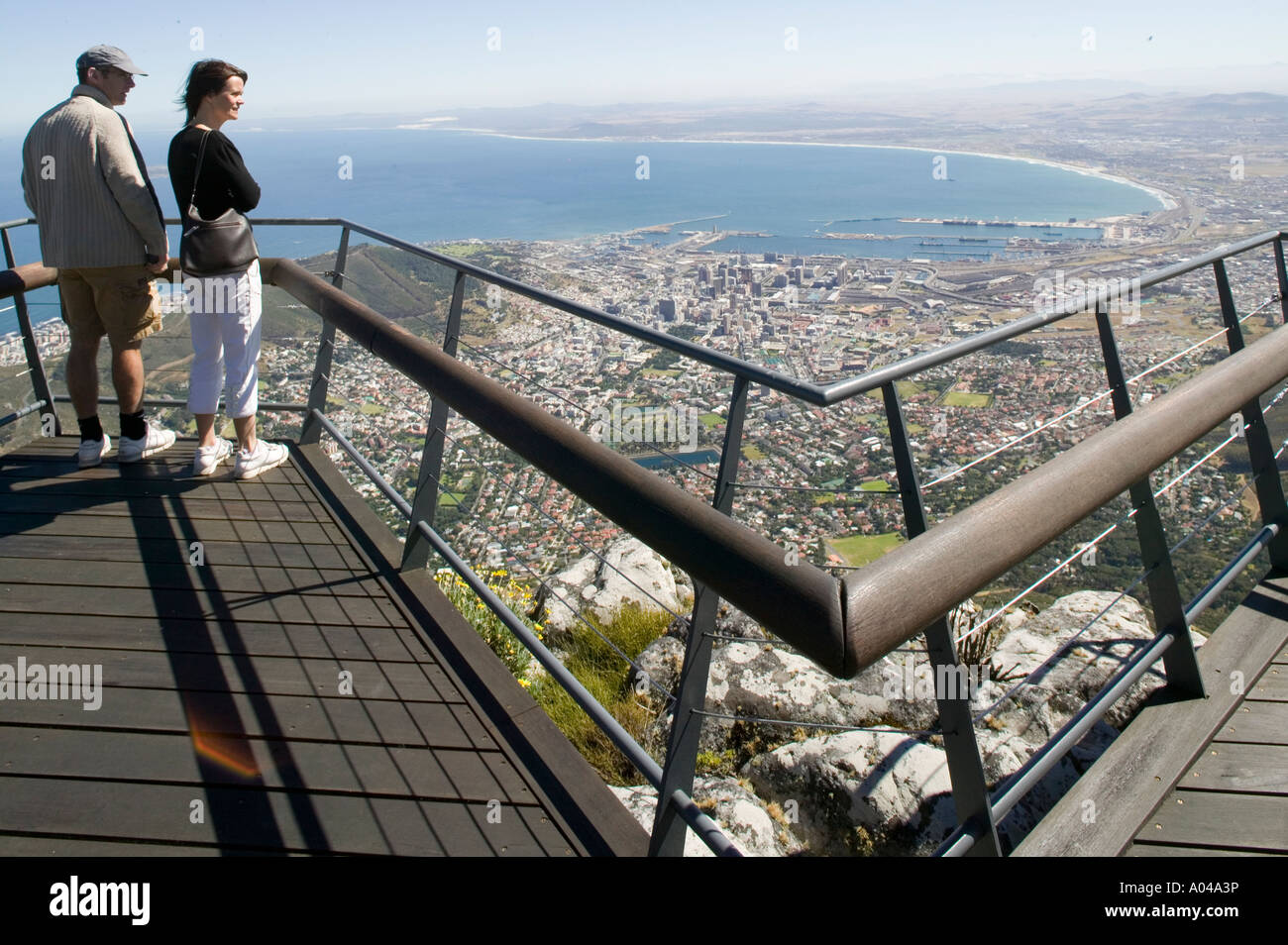 South Africa Cape Town Table Mountain National Park Observation deck ...
