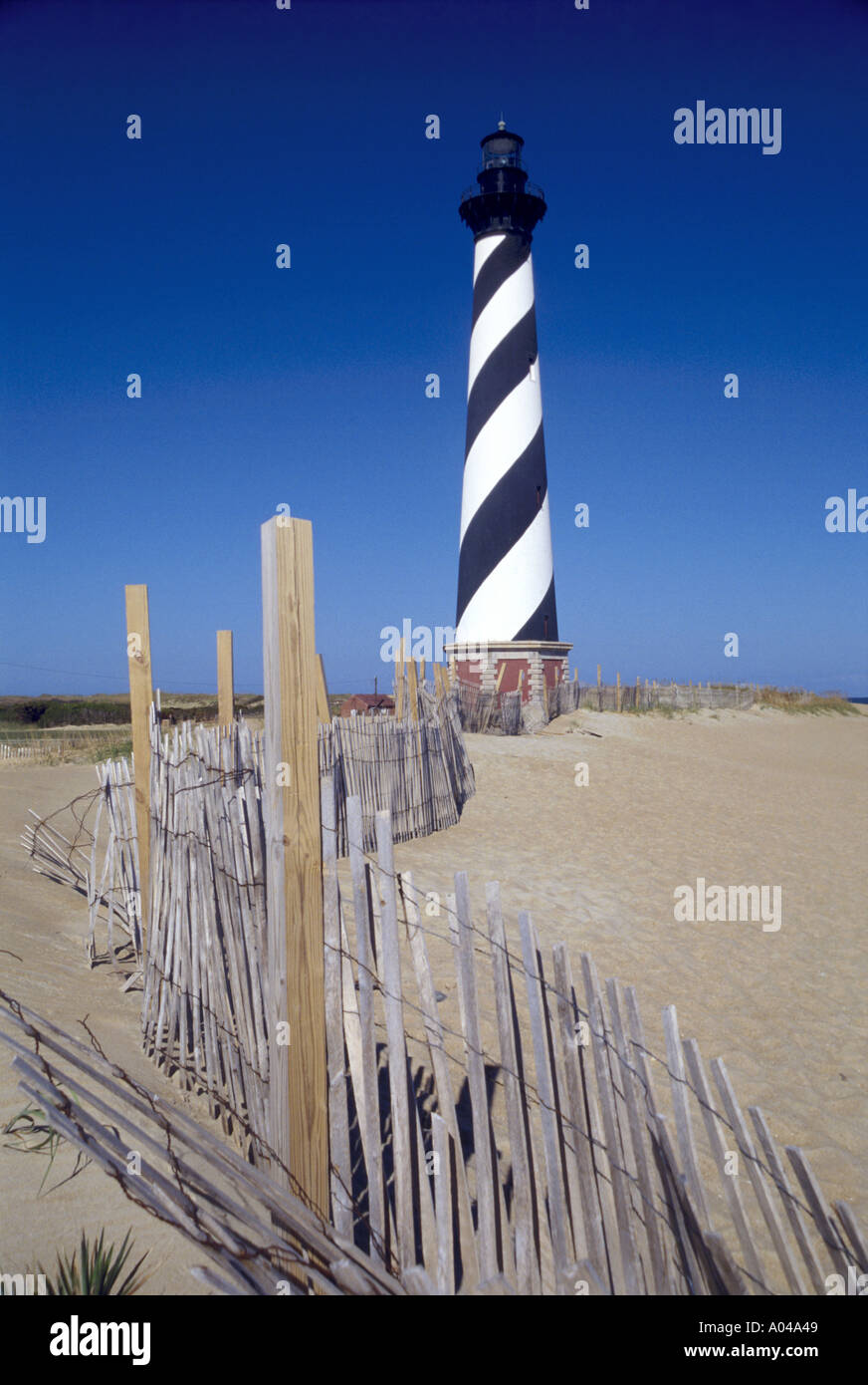 Cape Hatteras lighthouse in North Carolina's Outer Banks, USA Stock ...