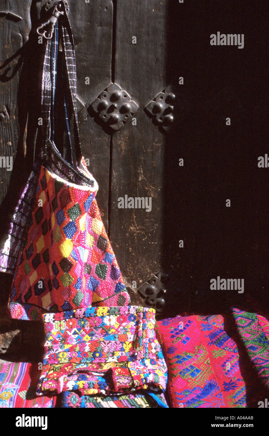 Hand bag made by Mayan Indians Stock Photo - Alamy