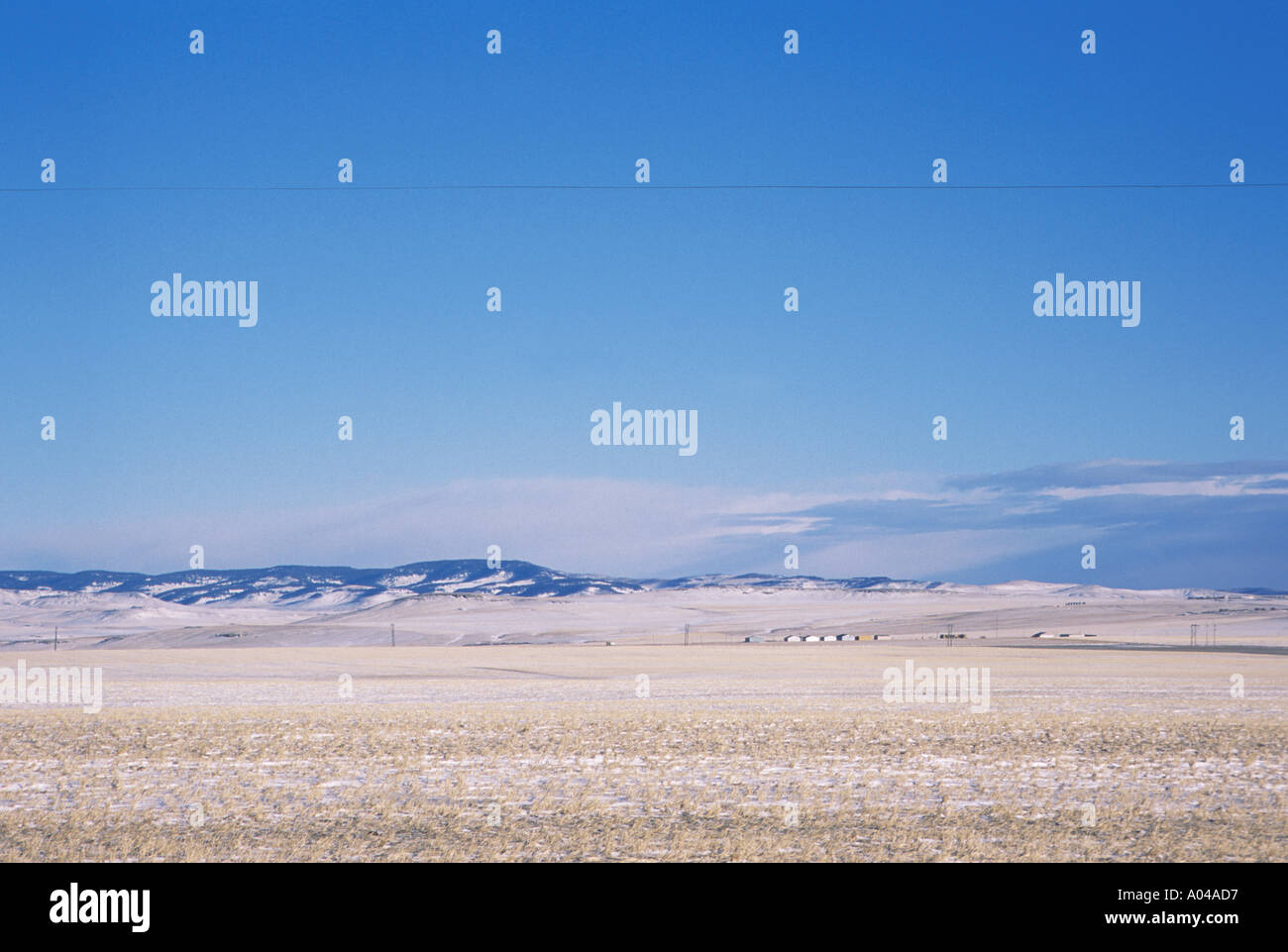 prairie scenic in winter southern Alberta Canada Stock Photo - Alamy