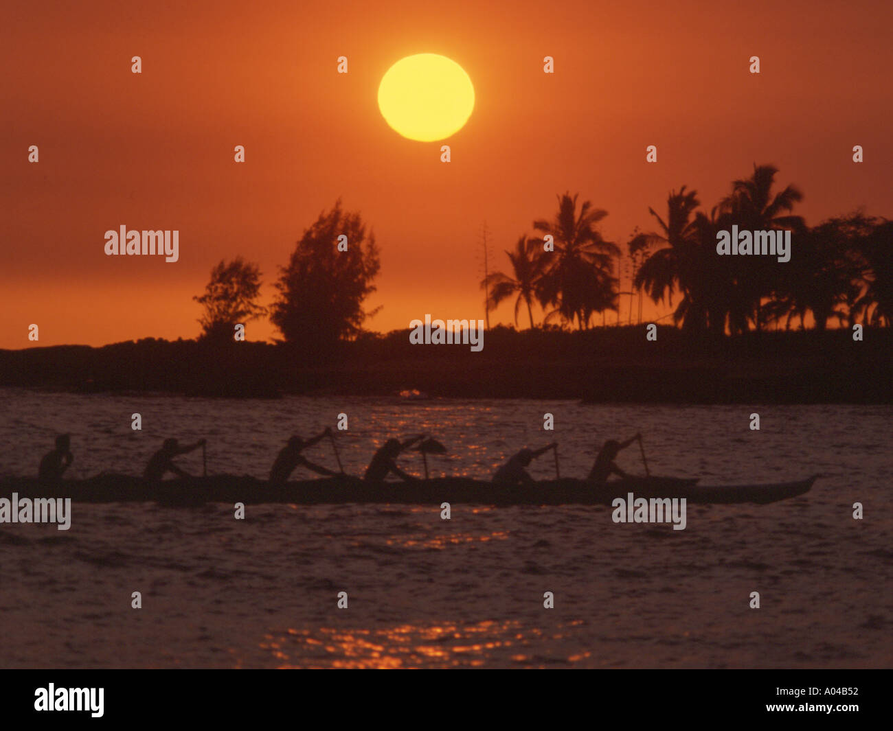 USA Hawaii Polynesian canoe Stock Photo - Alamy