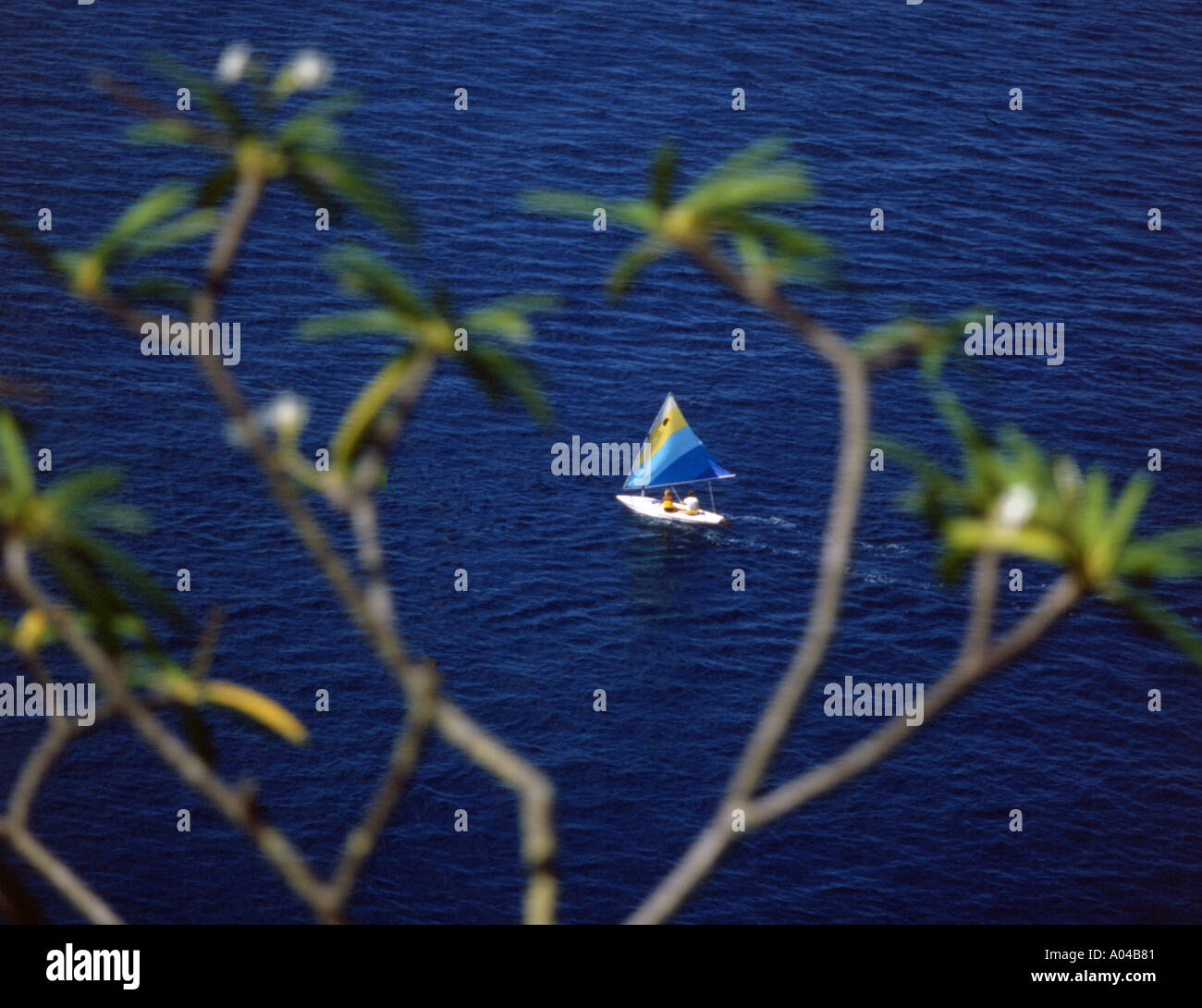 Sailing off St Lucia Stock Photo - Alamy
