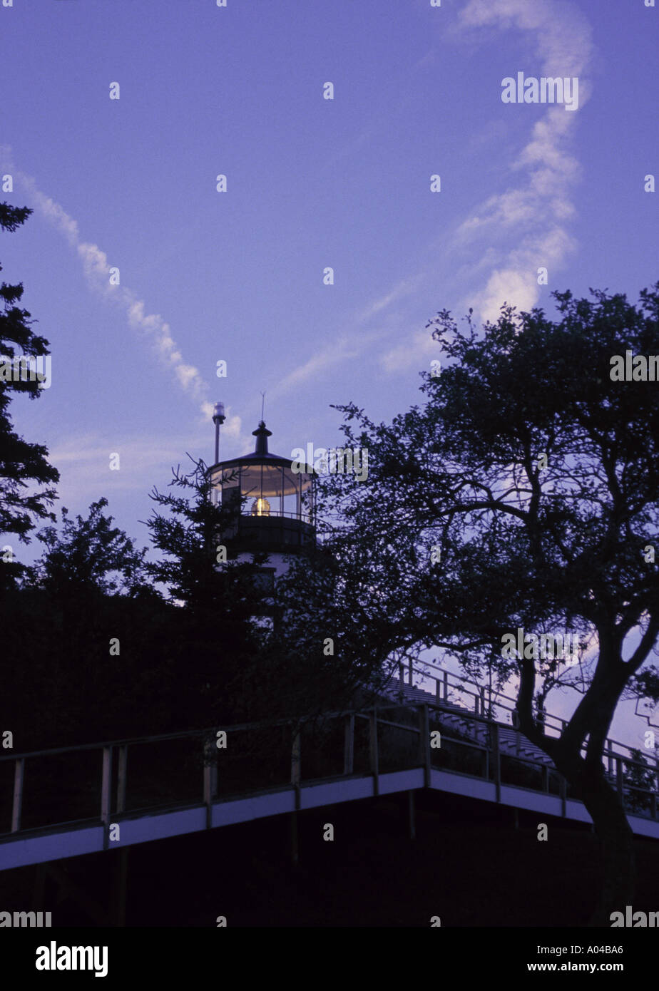 Owls Head Lighthouse Stock Photo - Alamy