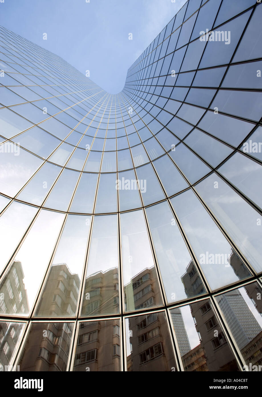 High rise skyscraper skyscrapers building buildings curved facade hi ...
