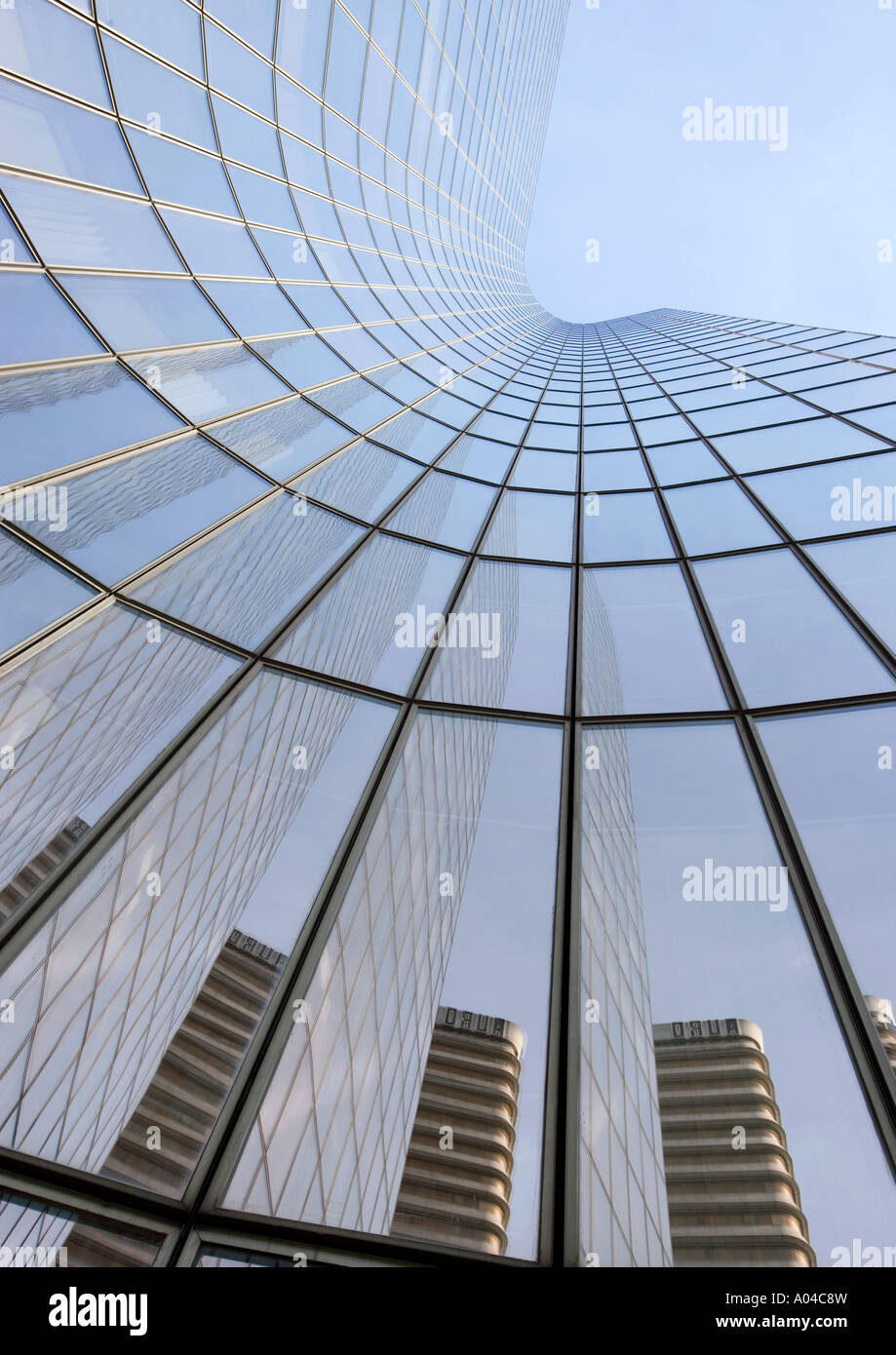 High rise skyscraper skyscrapers building buildings curved facade hi ...