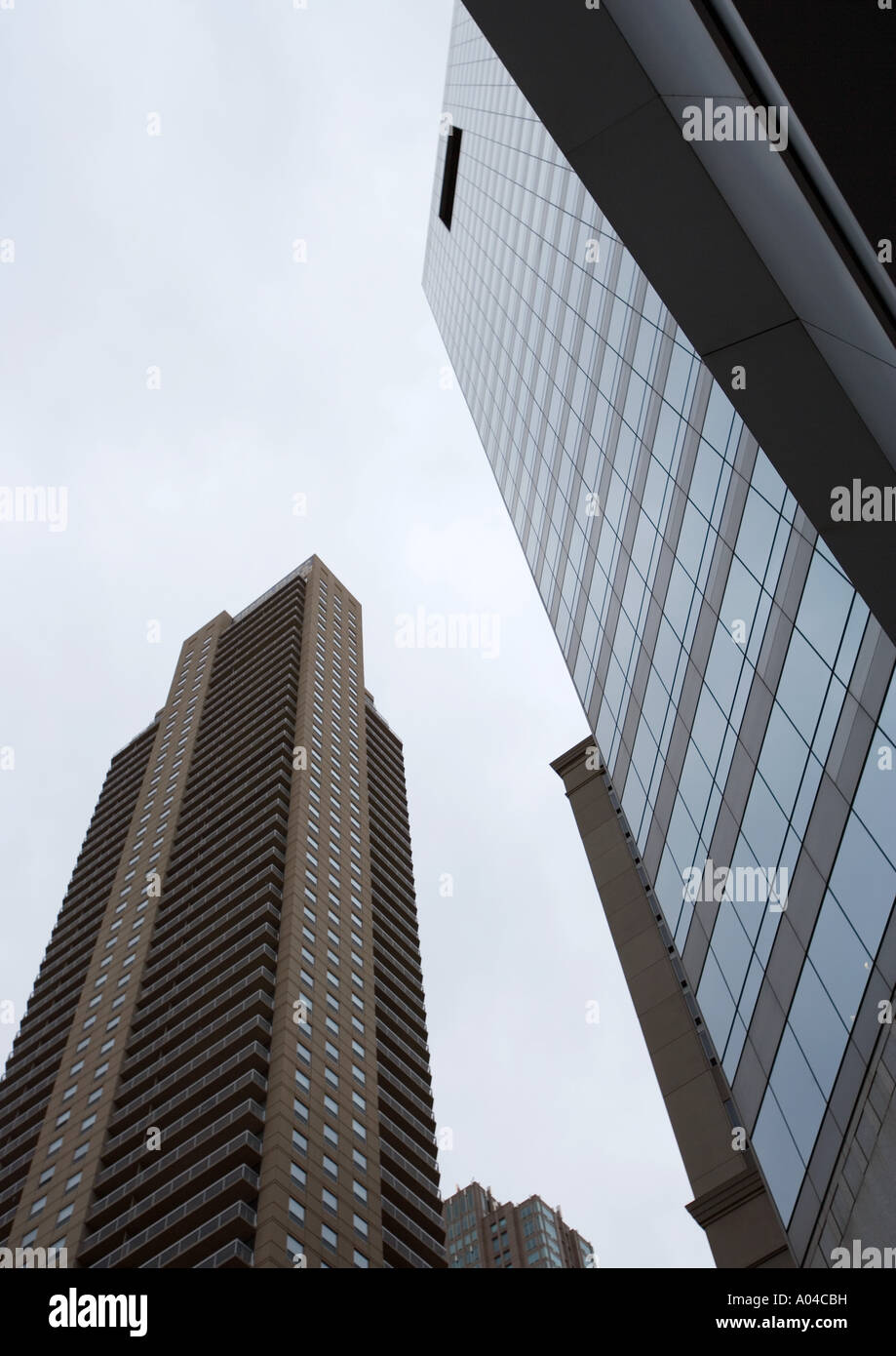 High rise buildings, low angle view Stock Photo - Alamy