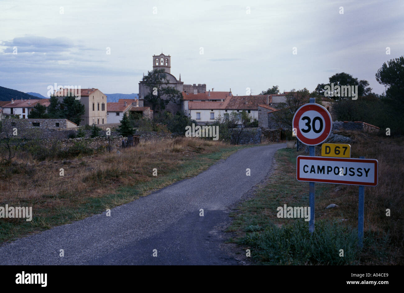 A single lane road in France Stock Photo - Alamy