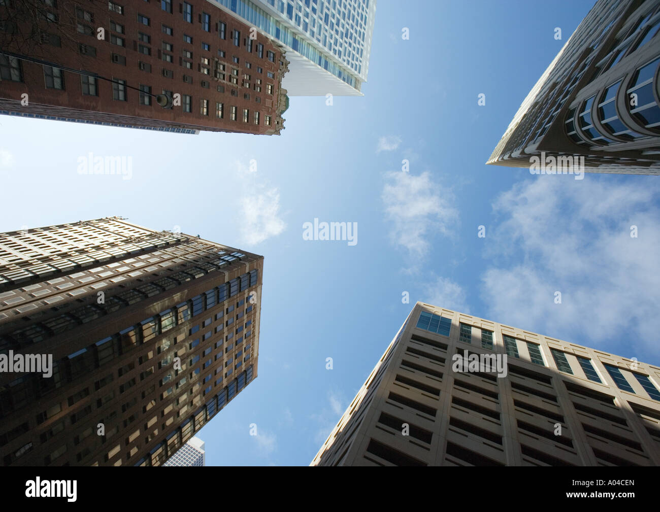 Skyscrapers, low angle view Stock Photo - Alamy