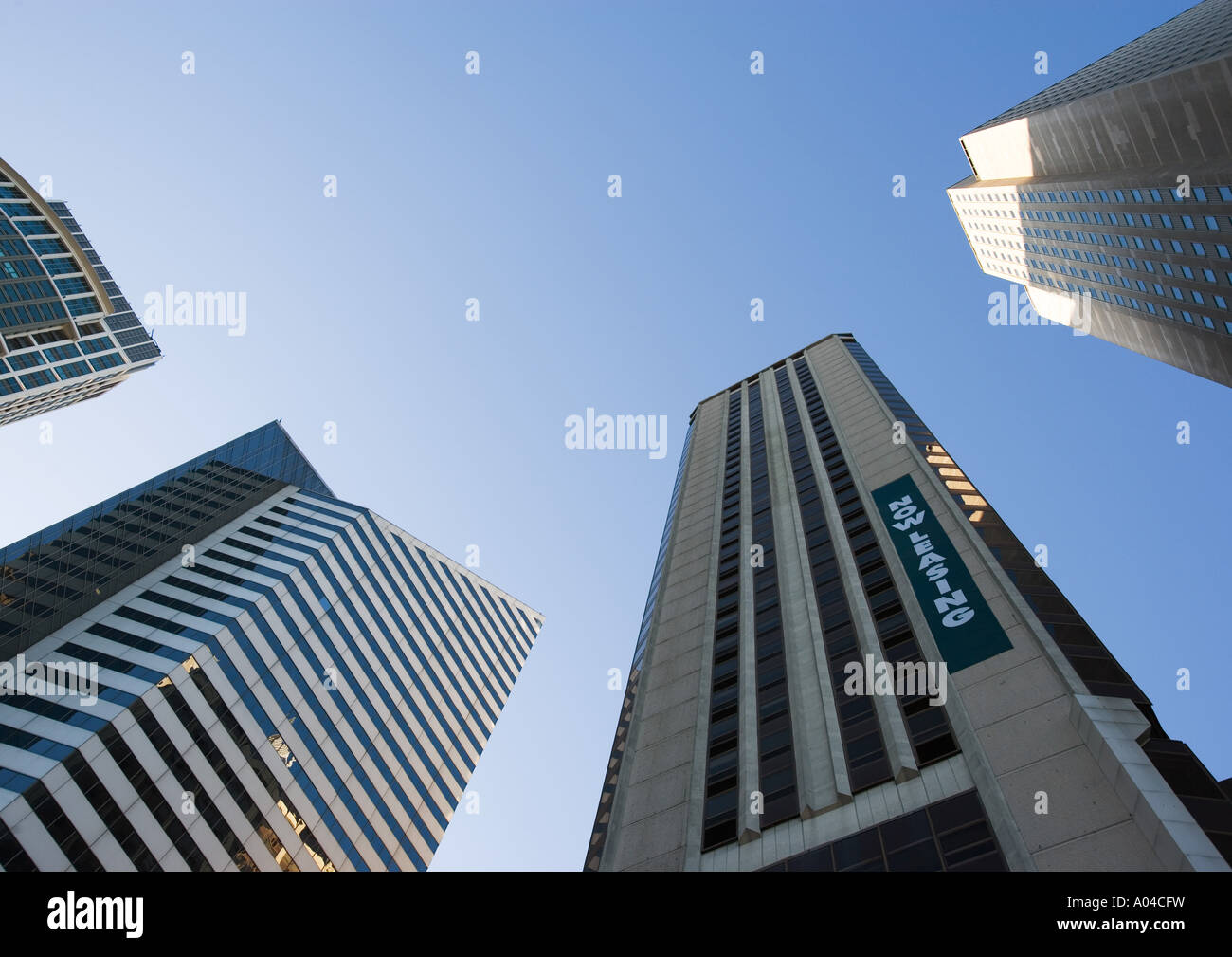 Skyscrapers, low angle view Stock Photo - Alamy