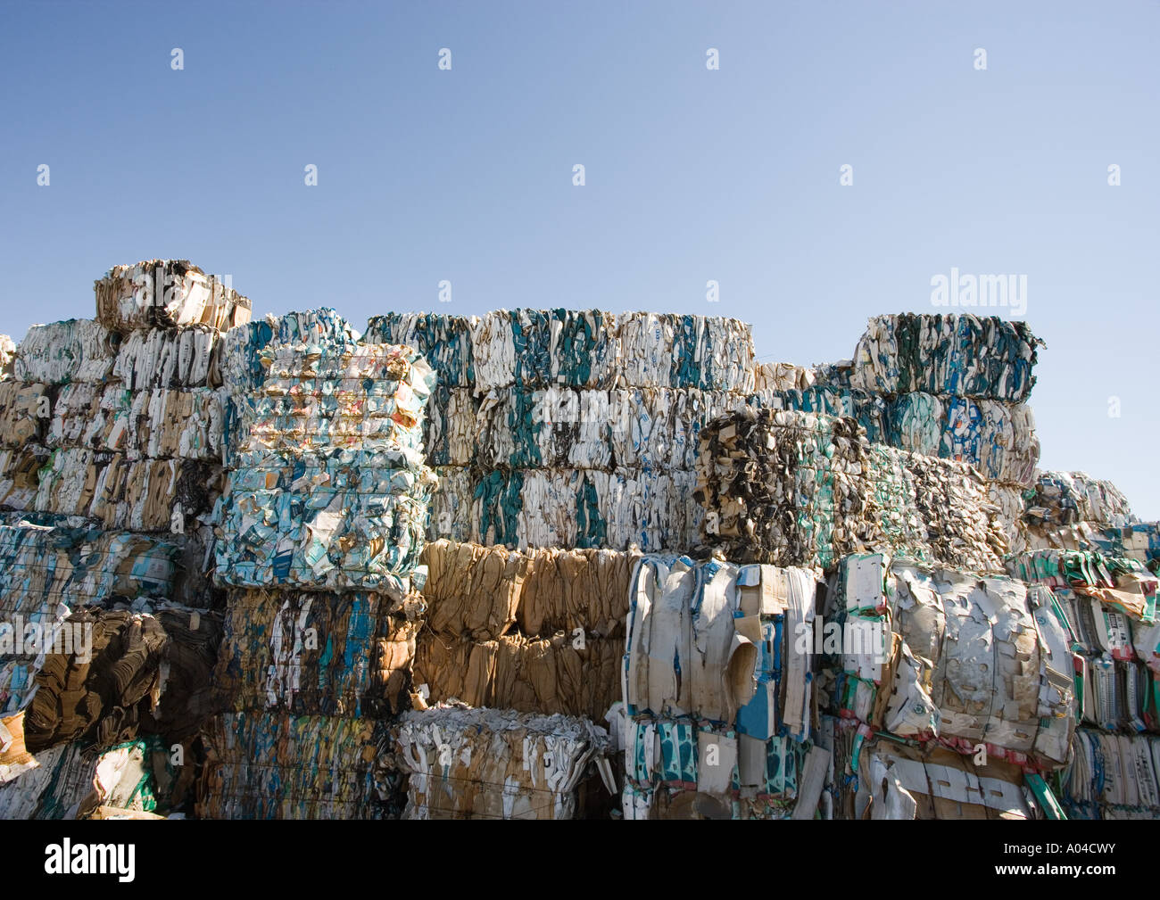 Bales of paper Stock Photo - Alamy
