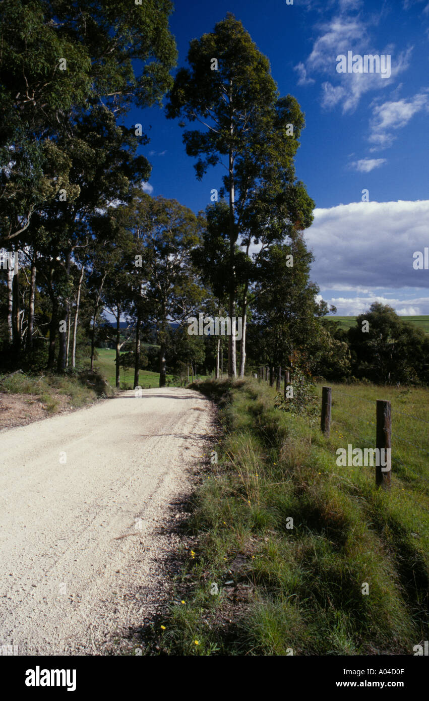 Driving on a Country road in rural New South Wales Australia Stock ...