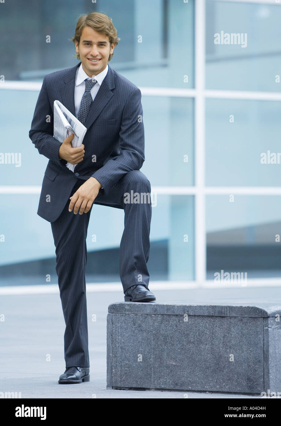 Businessman, full length portrait Stock Photo - Alamy