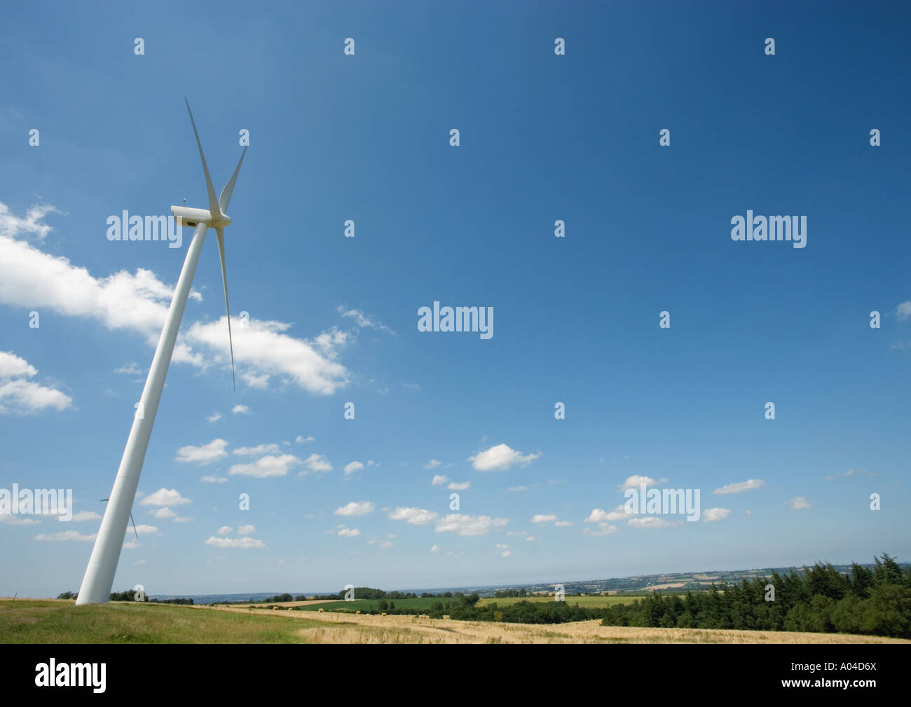 Wind turbine, Normandy, France Stock Photo - Alamy