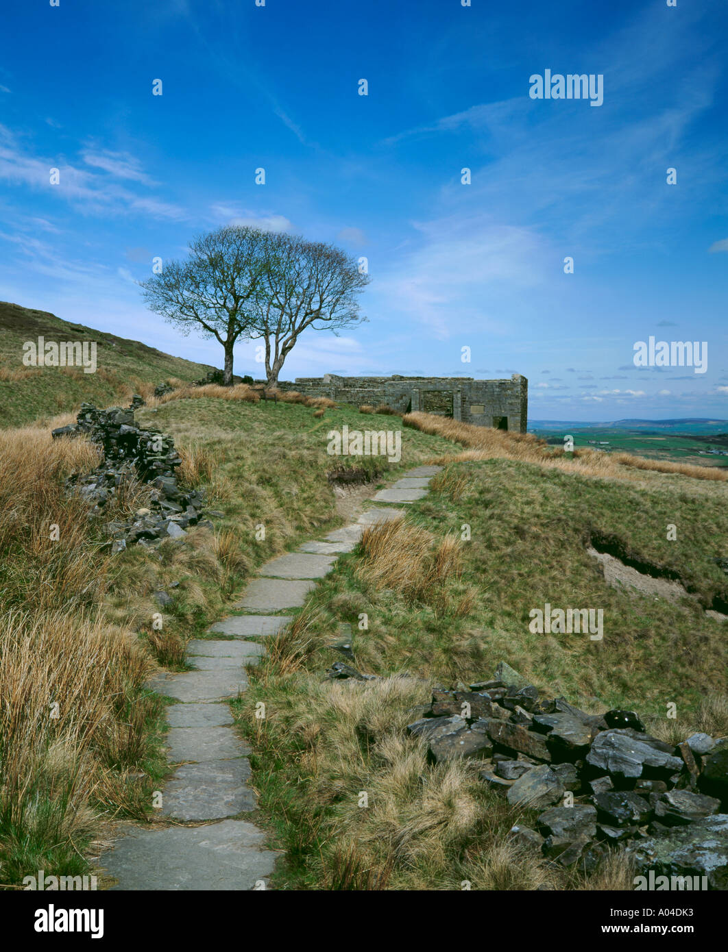 Ruins of Top Withens, on the moors near Haworth, West Yorkshire ...