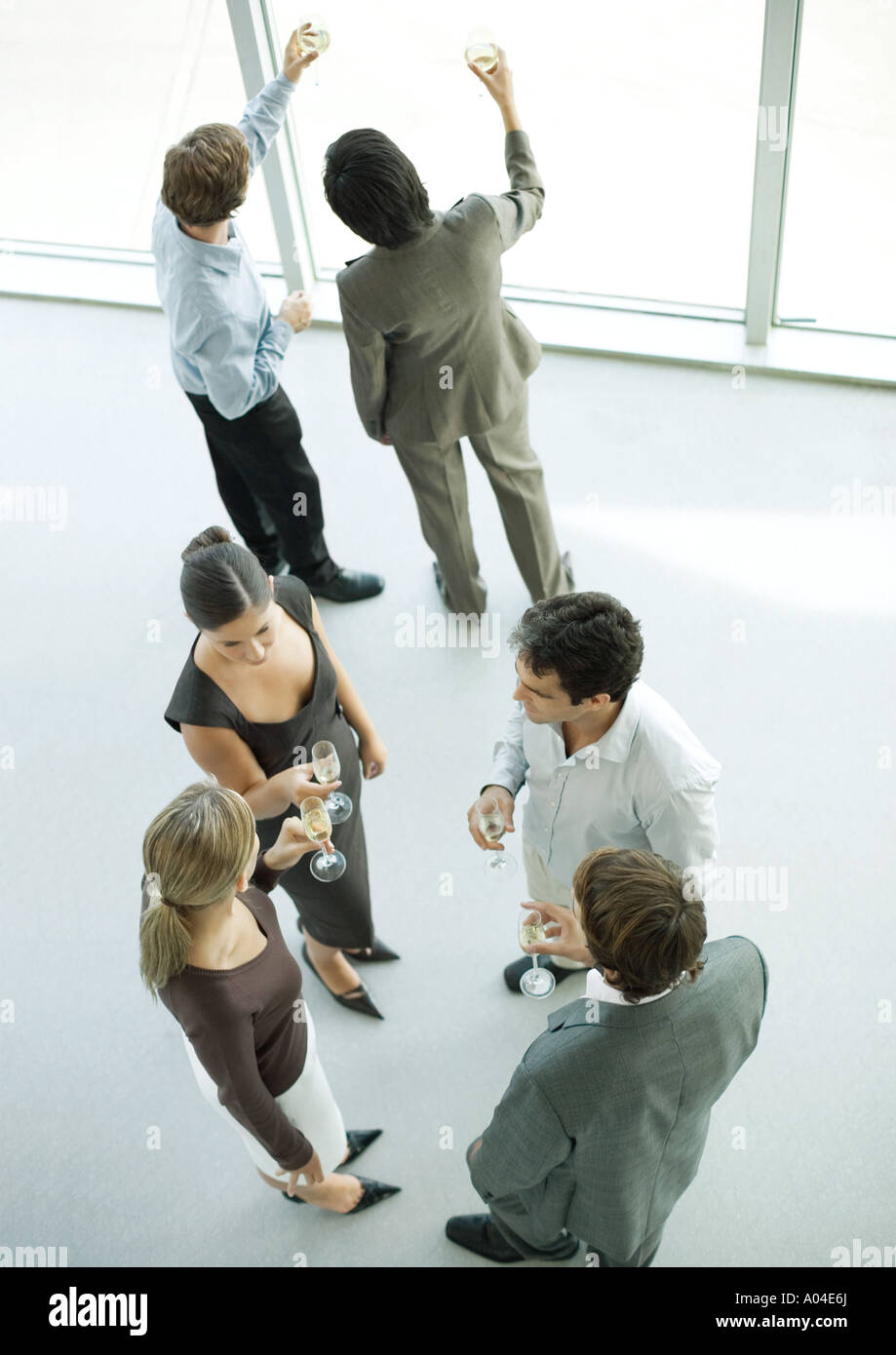 Office party, high angle view Stock Photo - Alamy