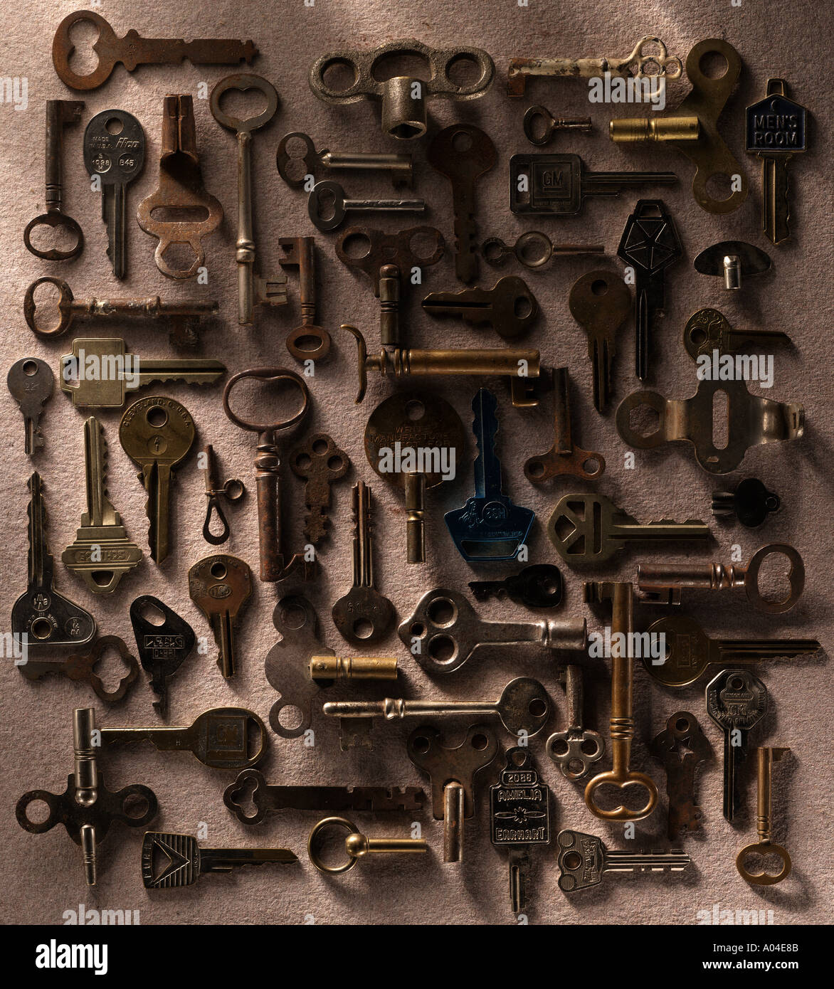 Still life of various keys Stock Photo - Alamy