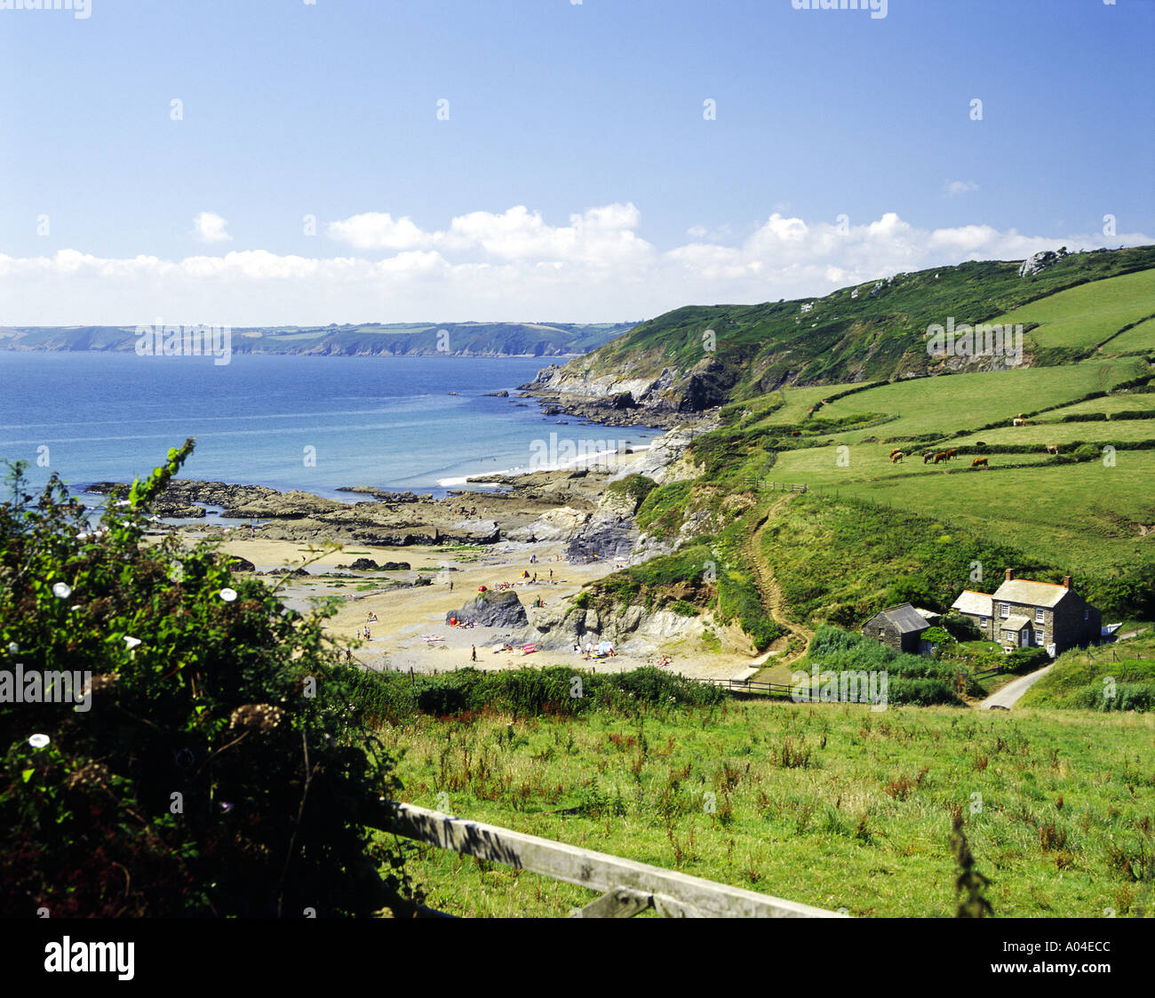 Hemmick beach cornwall hi-res stock photography and images - Alamy