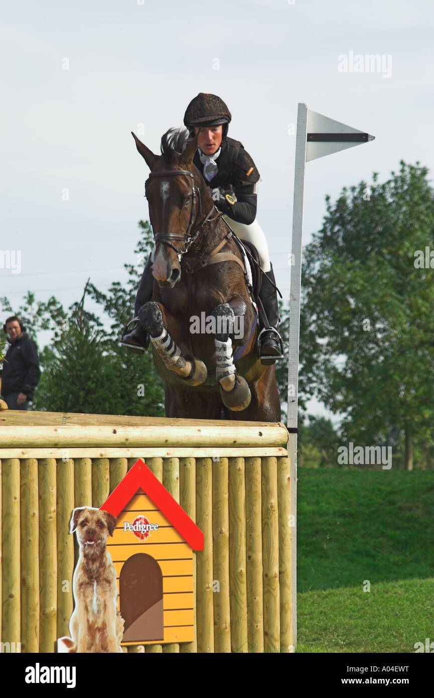 Three Day Event Rider Ruth Edge Competing at the Burghley international ...