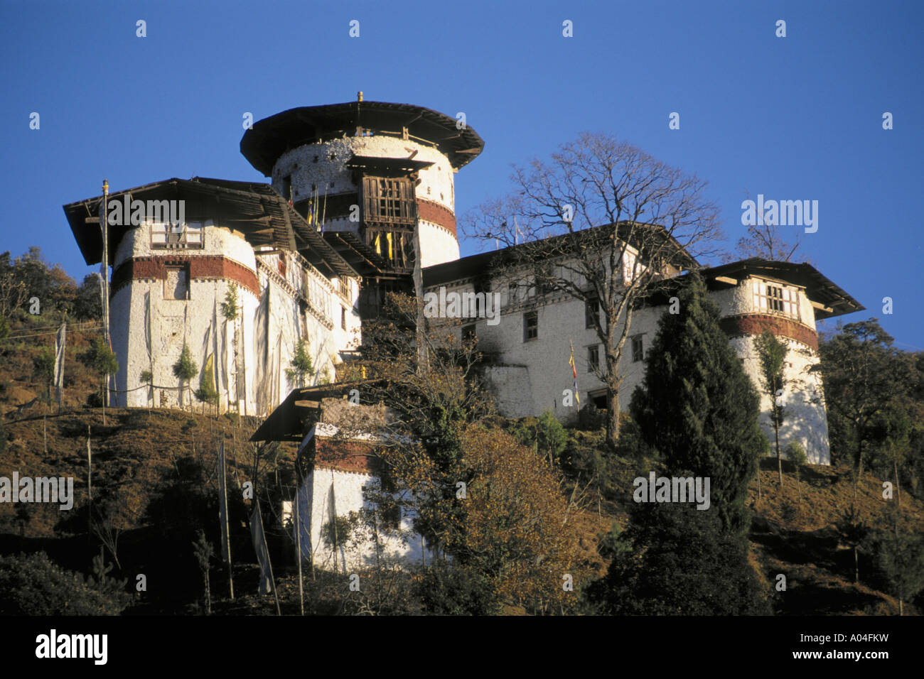 Bhutan Tongsa Ta Dzong Watchtower Stock Photo - Alamy