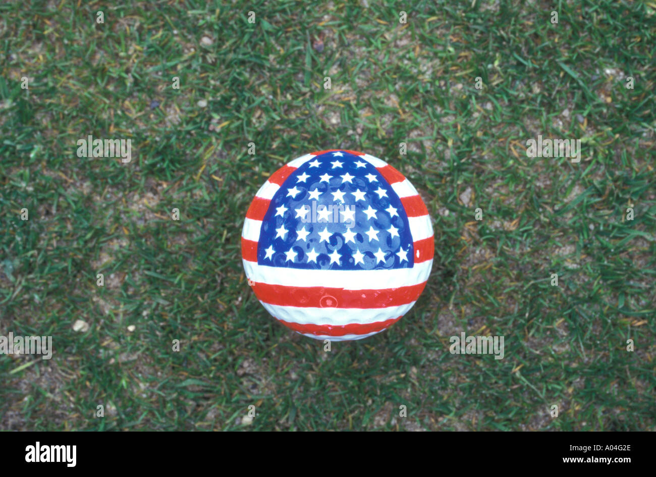 Stars and stripes golf ball Stock Photo - Alamy