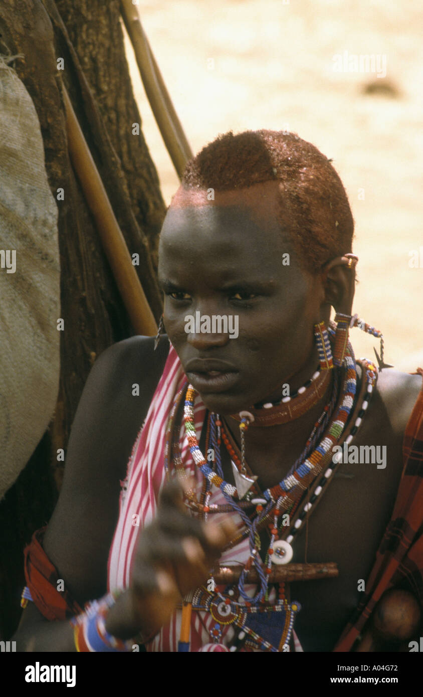 Masai warrior paint hi-res stock photography and images - Alamy