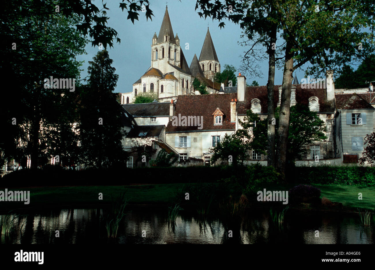 13th century castle of Loches with Norman keep France Stock Photo - Alamy