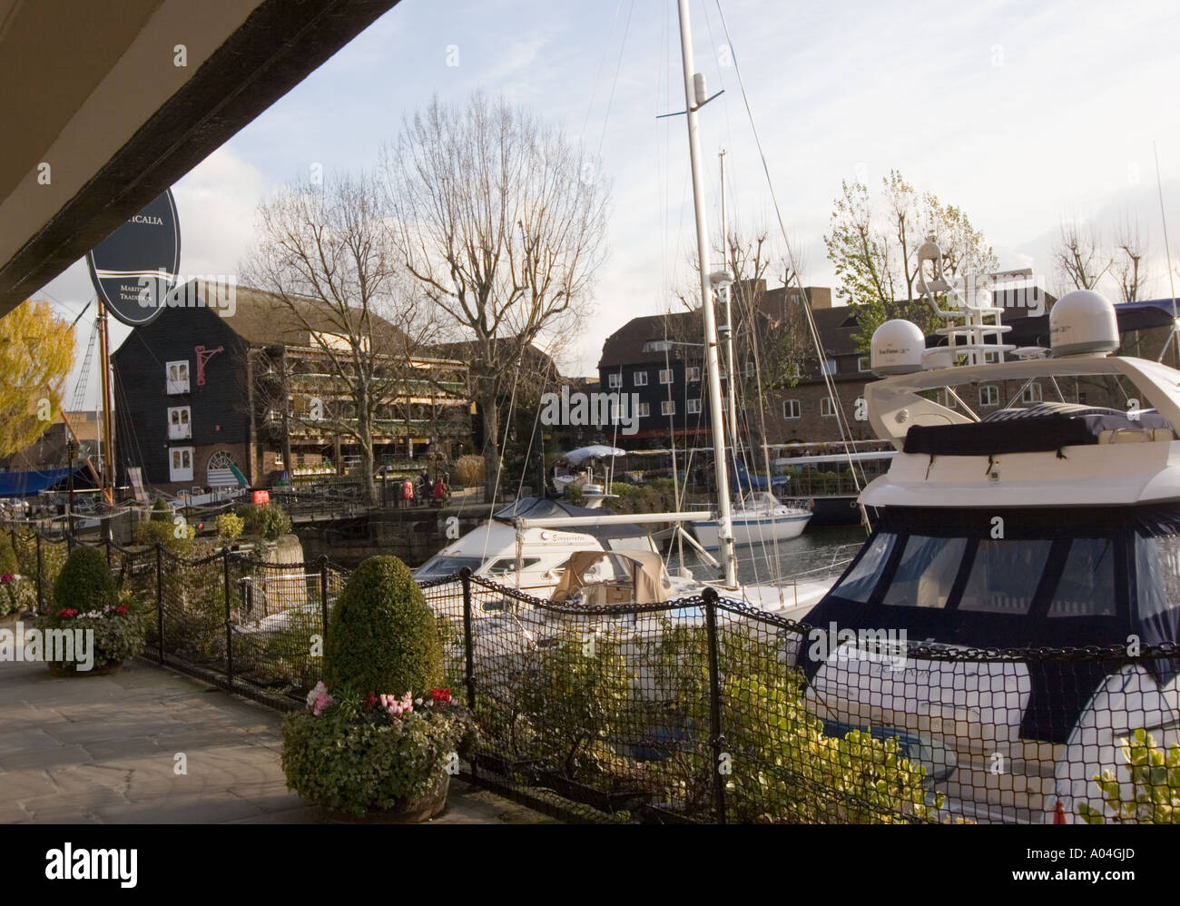 The Dickens Inn and St Katherine’s dock London England UK Stock Photo ...