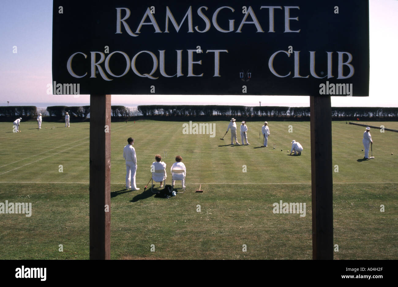 Sign ramsgate croquet club framing hi-res stock photography and images ...
