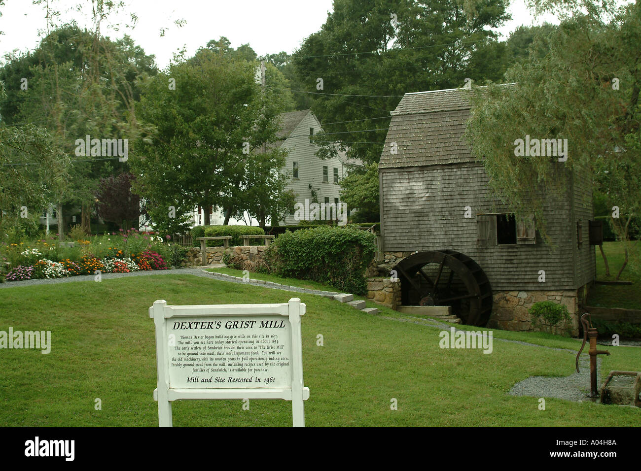 Sandwich cape cod grist mill hi-res stock photography and images - Alamy
