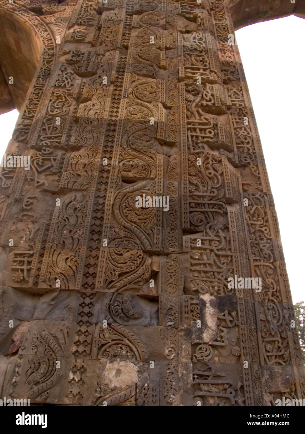 DELHI INDIA ASIA November Some of the decorated columns in one of the ...