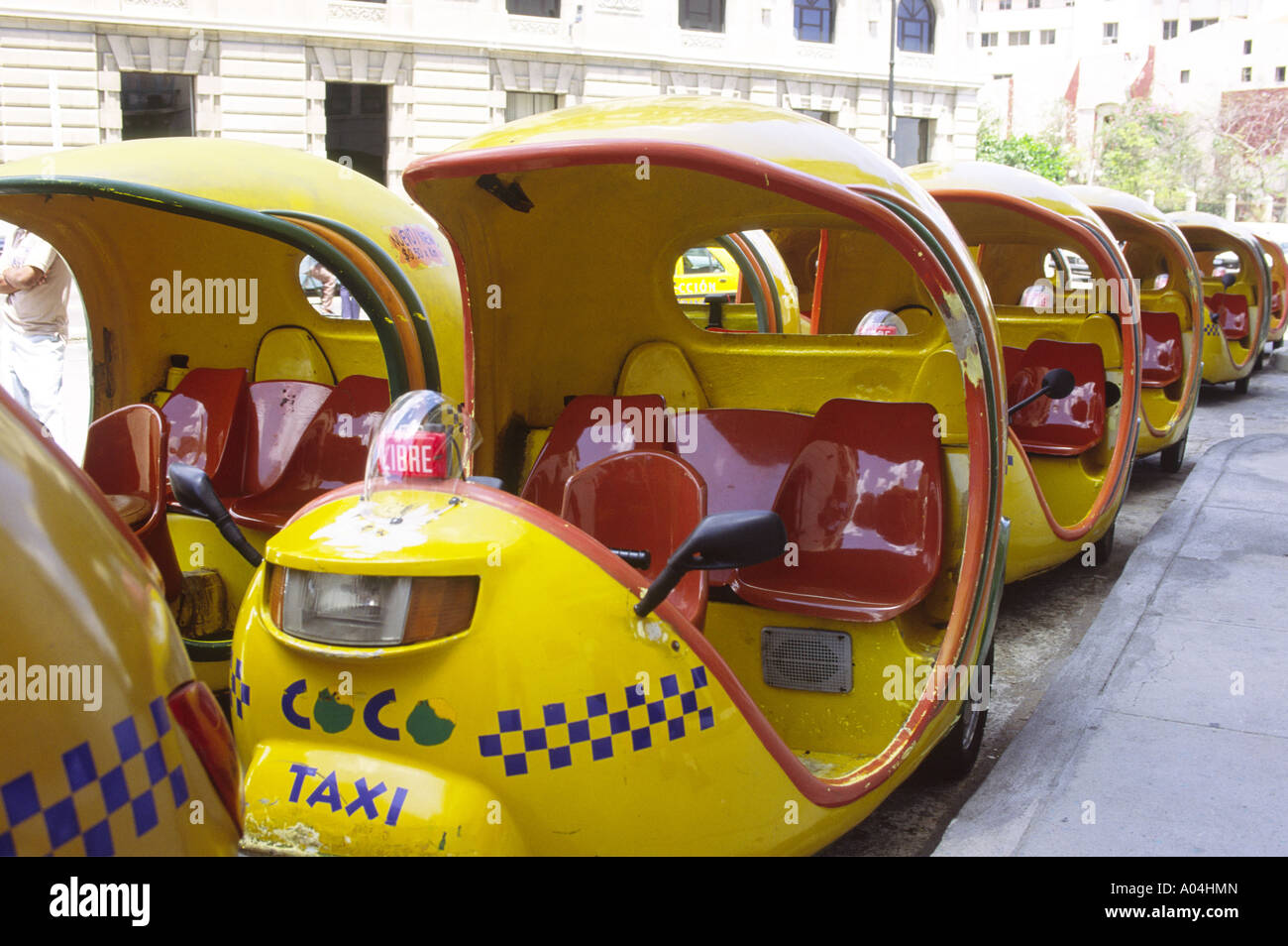 Coco Taxis Havana Cuba Stock Photo - Alamy