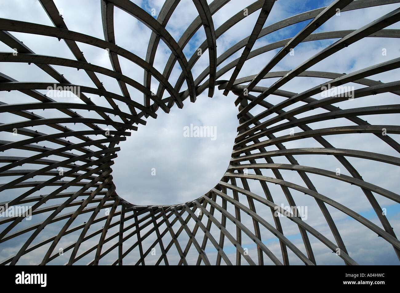 Wooden structure at Helsinki Zoo, Finland Stock Photo - Alamy