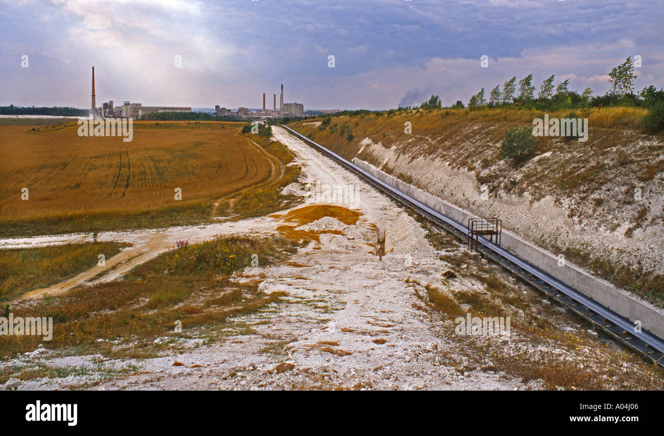 Cement works concrete mortar building Stock Photo - Alamy