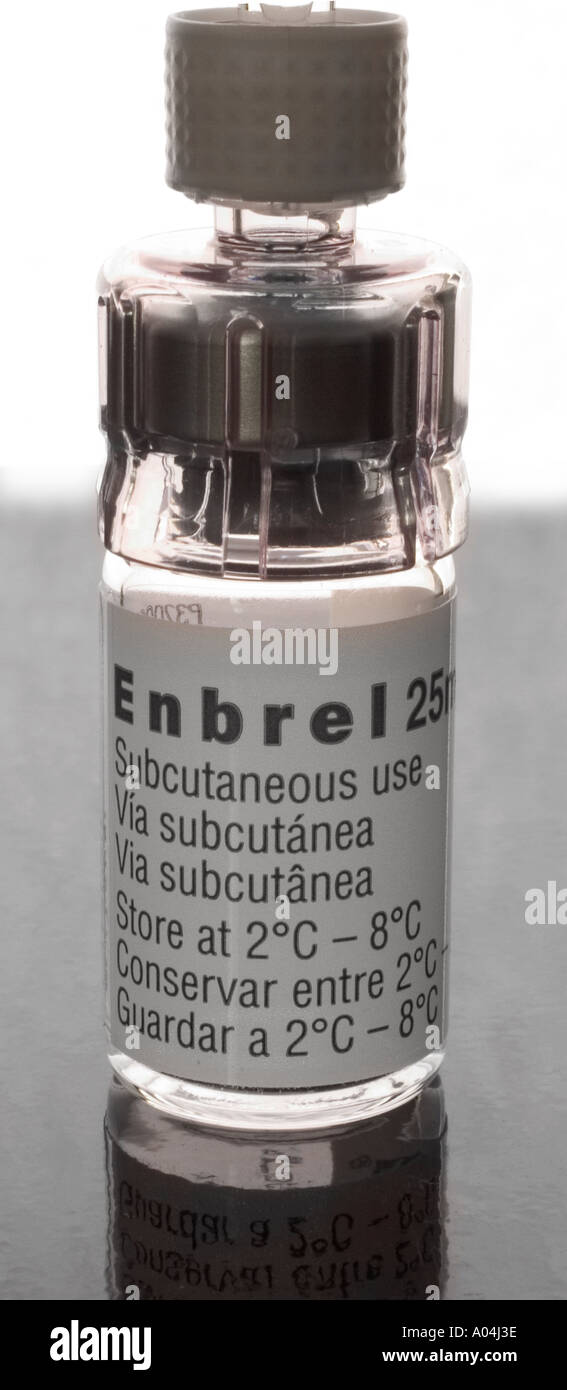 Enbrel pharmaceuticals arthritis relief Stock Photo - Alamy