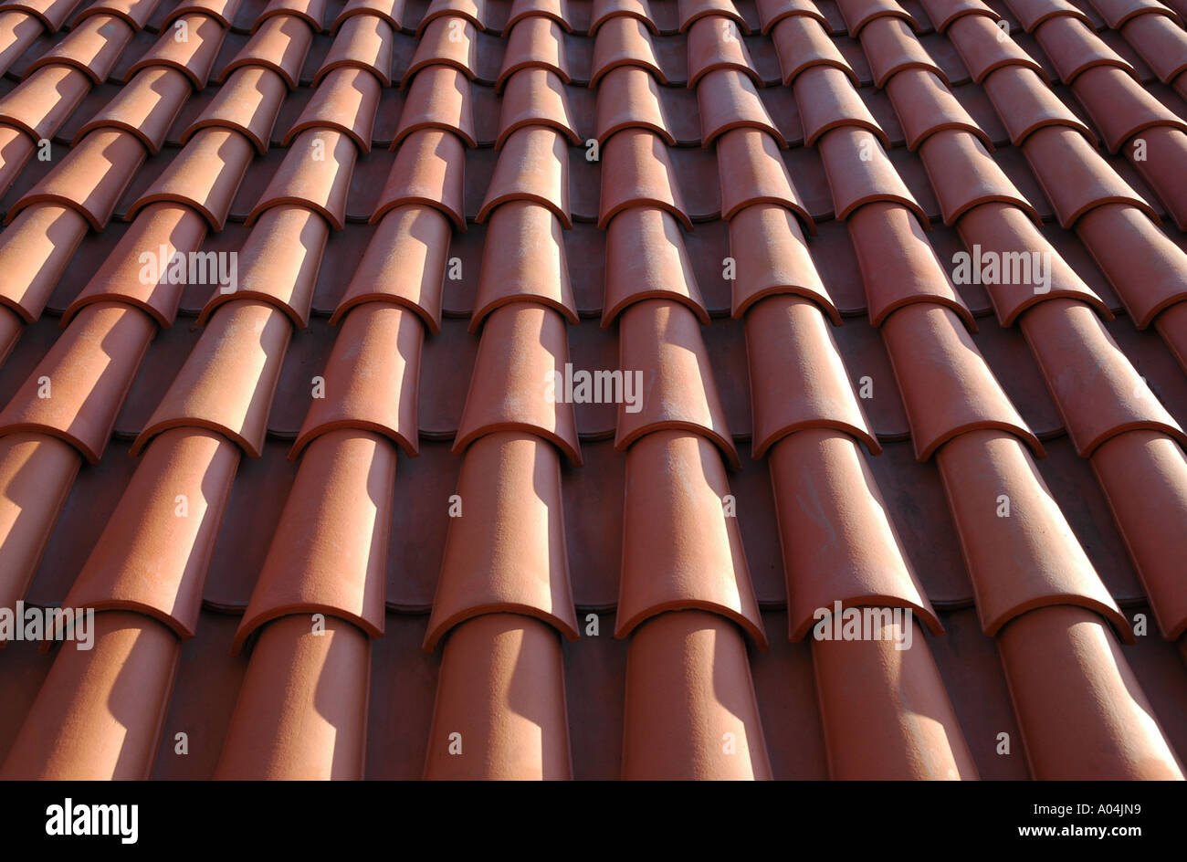 Red roof tiles Stock Photo - Alamy