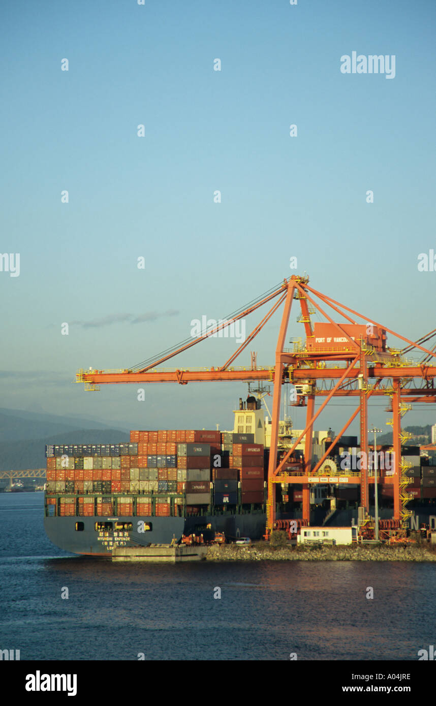 Container terminal Vancouver British Columbia Stock Photo - Alamy