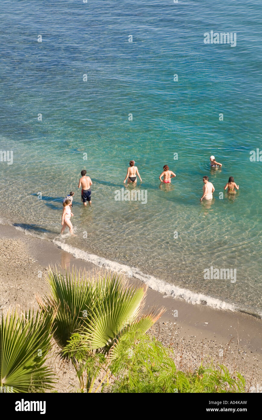 Torremuelle beach near Benalmadena Costa Costa del Sol Malaga Province ...