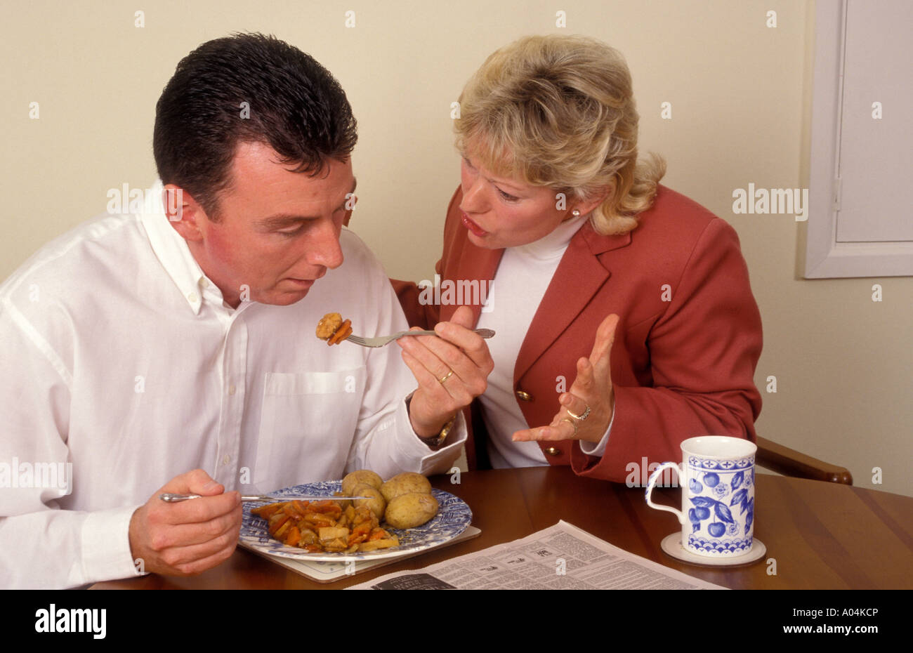 Family Dinner Table Angry Stock Photos & Family Dinner Table Angry ...