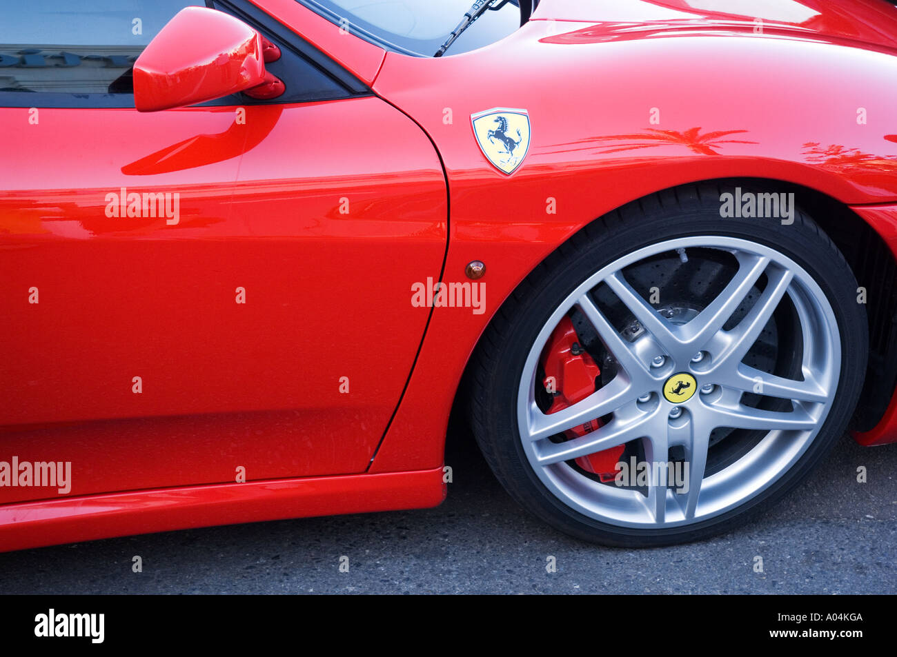 Red ferrari wheel hi-res stock photography and images - Alamy