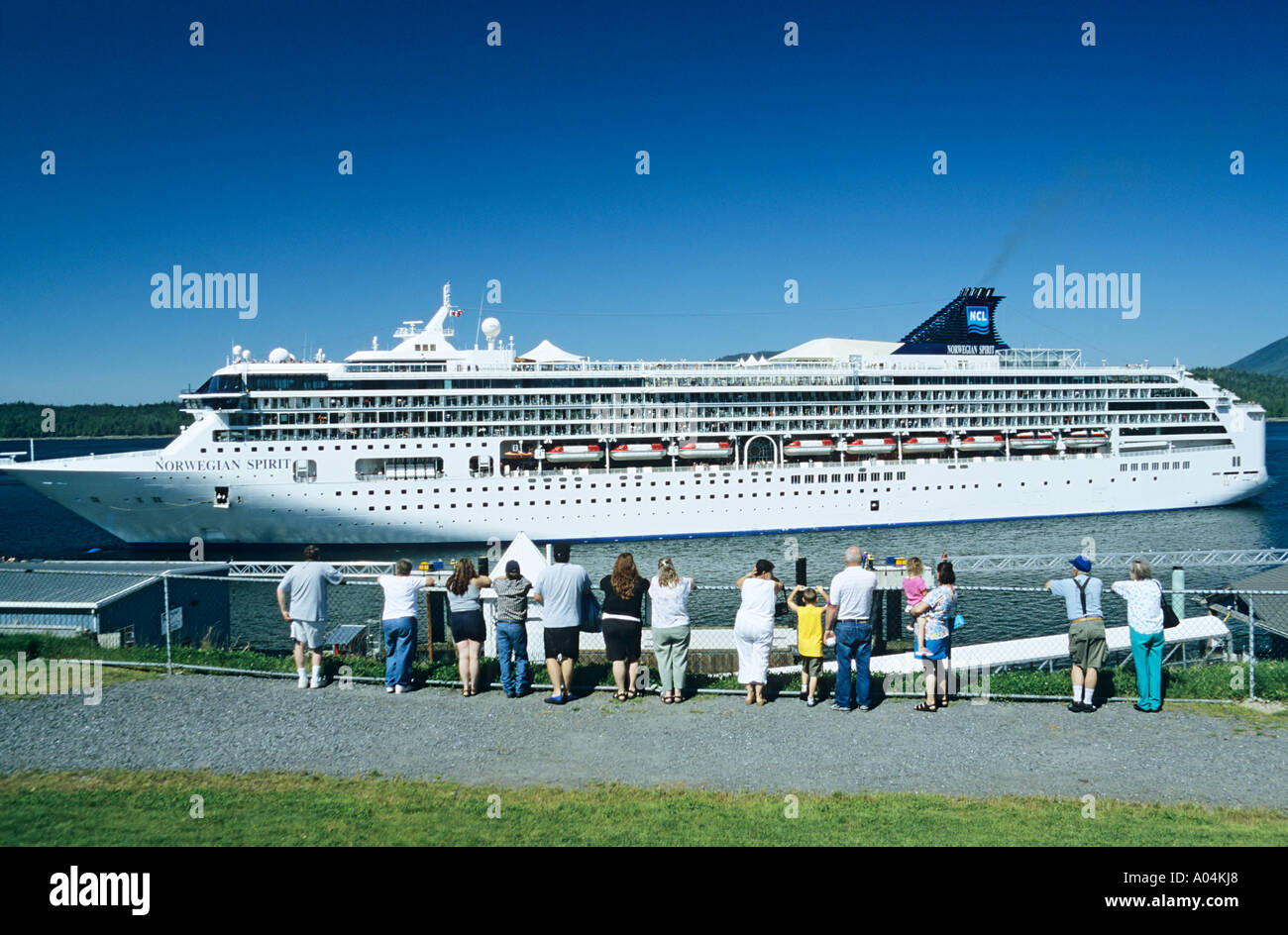 Cruise ship Norwegian Spirit entering harbour Prince Rupert British ...