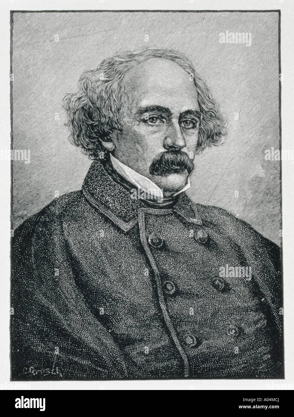 Nathaniel Hawthorne, 1804 -1864. American author Stock Photo - Alamy