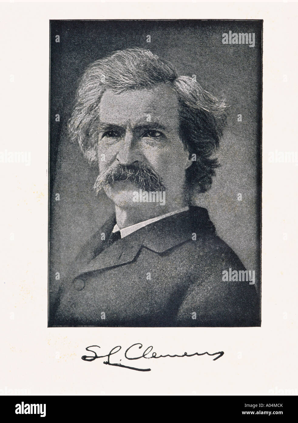Mark Twain, pseudonym of Samuel Langhorne Clemens, 1835 - 1910 ...